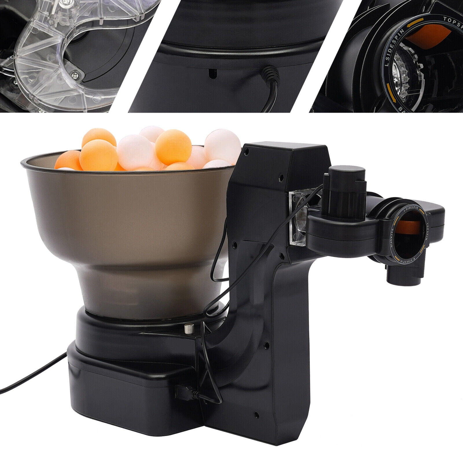 HP-07 Ping Pong Table Tennis Robot Automatic Ball Machine Expert with 36 Different Spin Balls ...