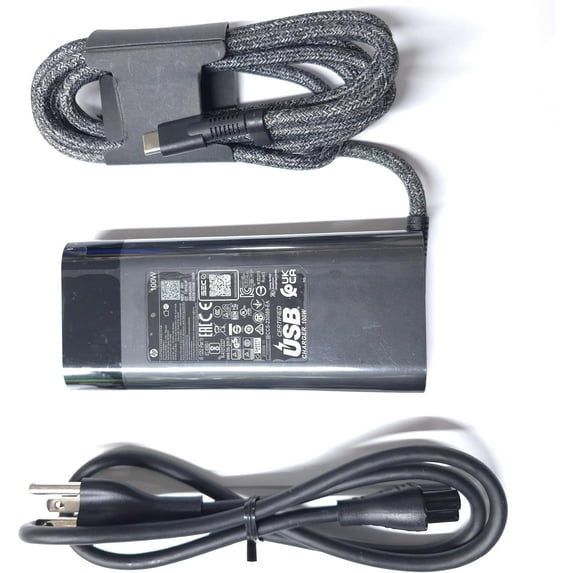 HP 100W USB-C Charger for Spectre Fold 17 x360 16-aa0047nr, Pavilion ...