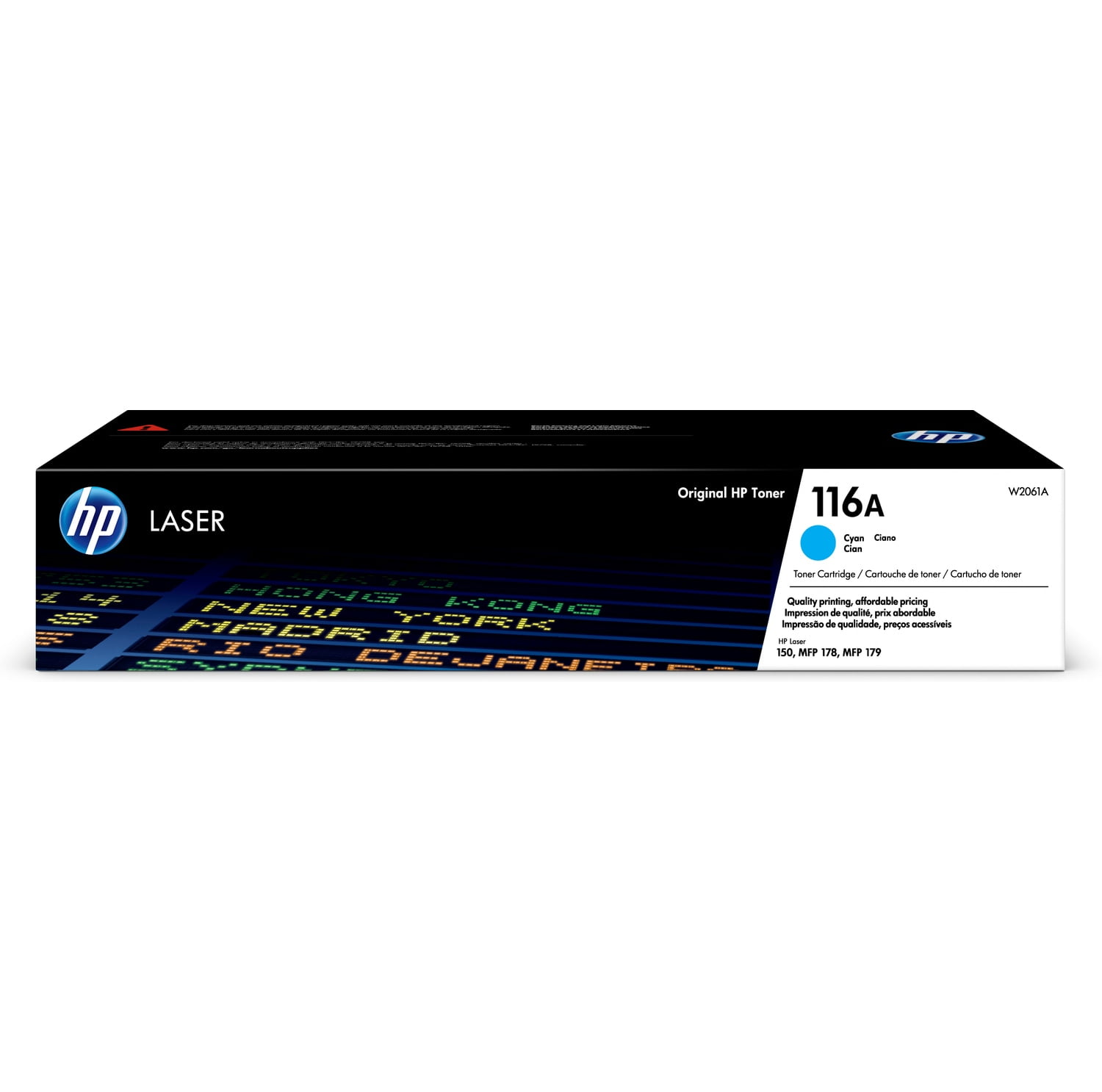 HP 116A (W2061A) Cyan Original Laserjet Toner Cartridge - Walmart.com