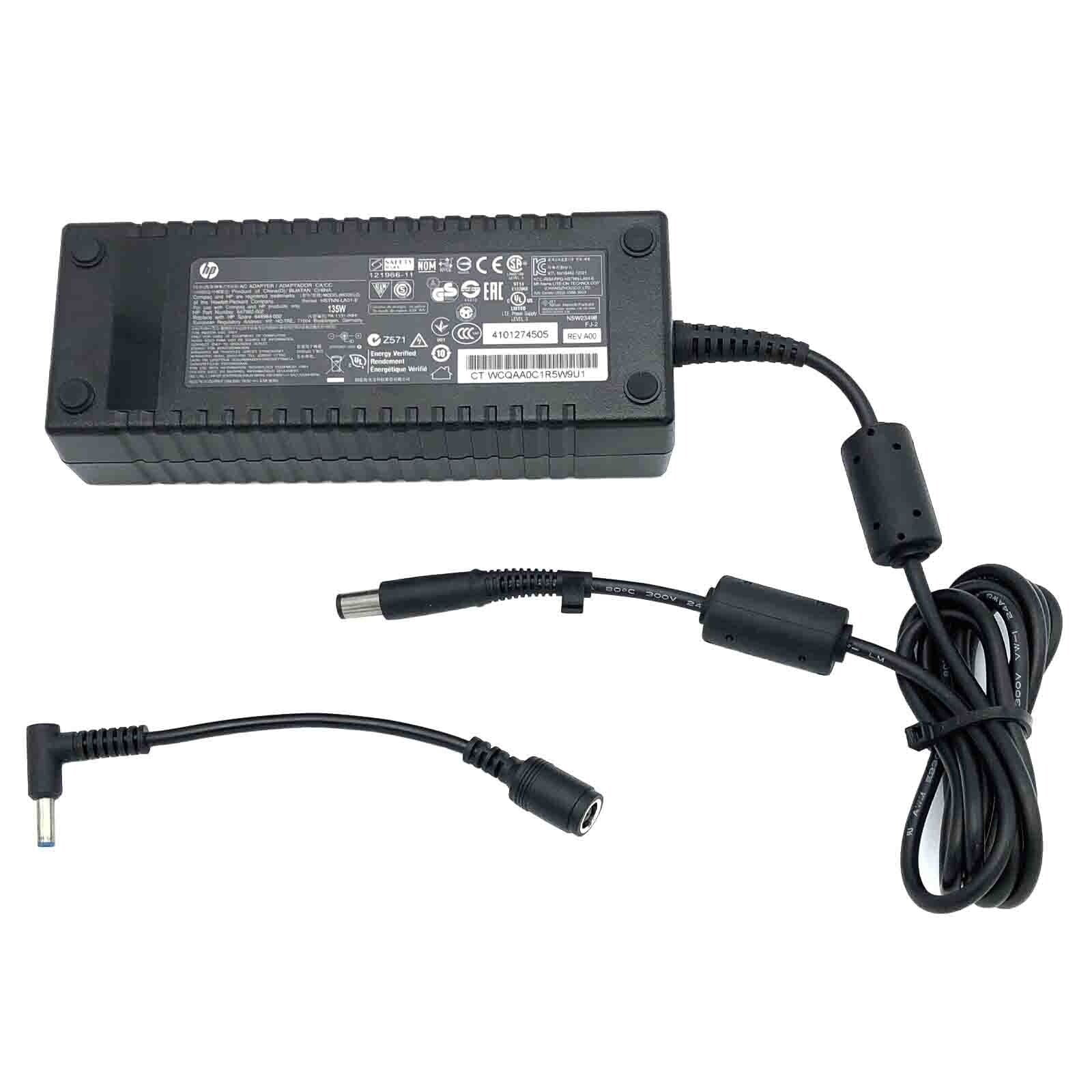 HP 135W AC Adapter 19.5V 6.9V Model HSTNN-LA01-E 647982-002 w/Cord OEM ...