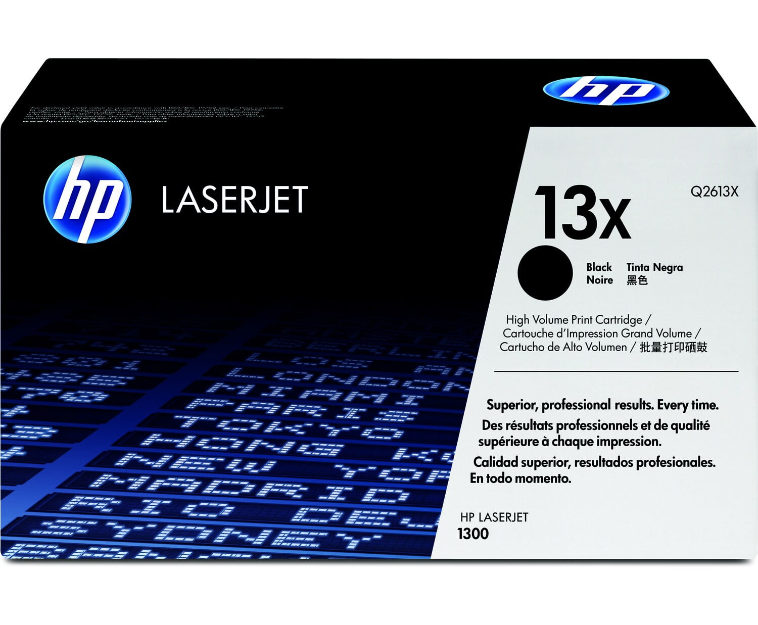 HP 13X High Yield Black Original LaserJet Toner Cartridge, ~4,000 pages ...