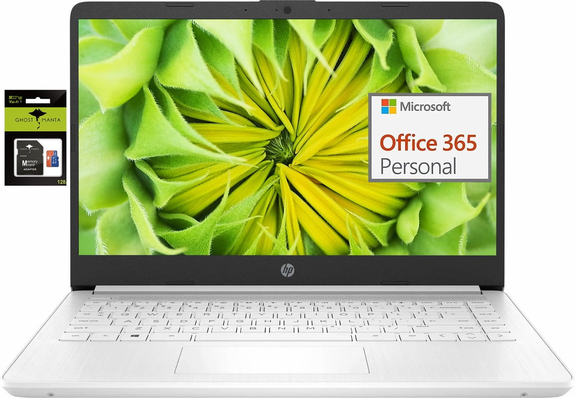 HP 14 Computer-Laptop, Quad-Core Intel Celeron Processor Premium ...