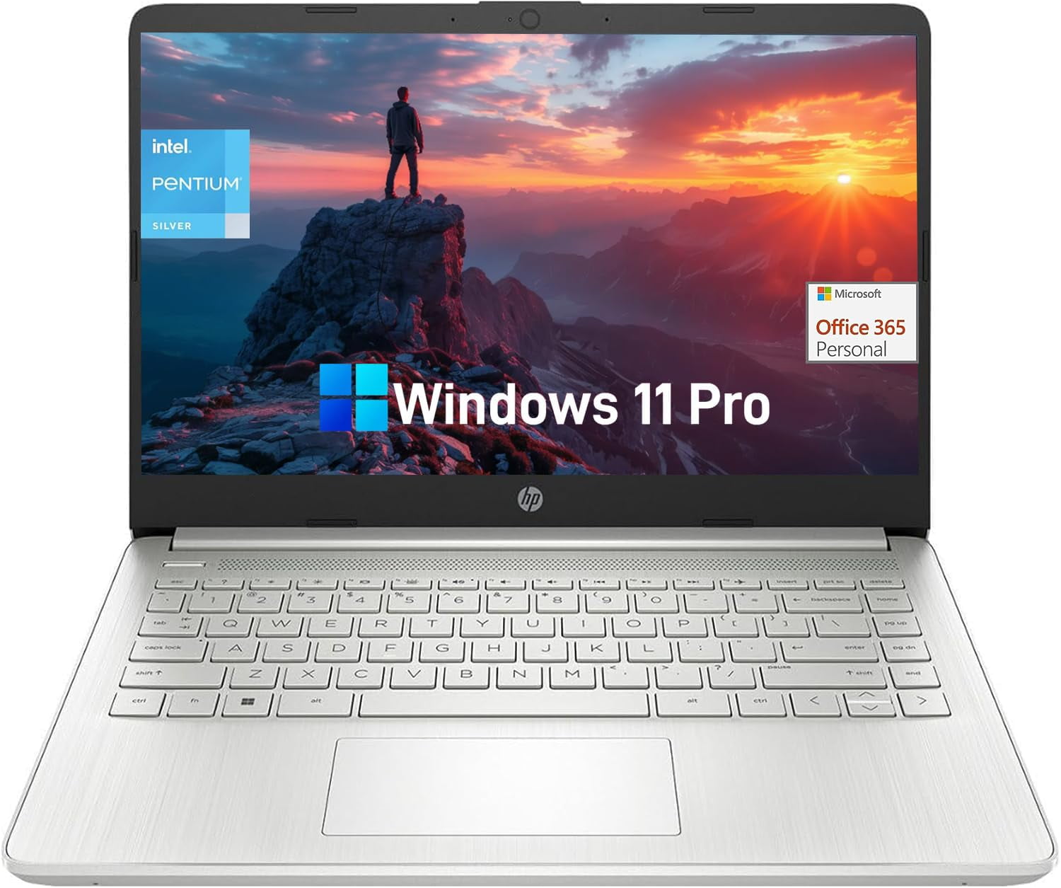 HP 14" Essential Laptop for Busniess & Student - Win 11 Pro & 1-Year Microsoft 365, 16GB RAM ...