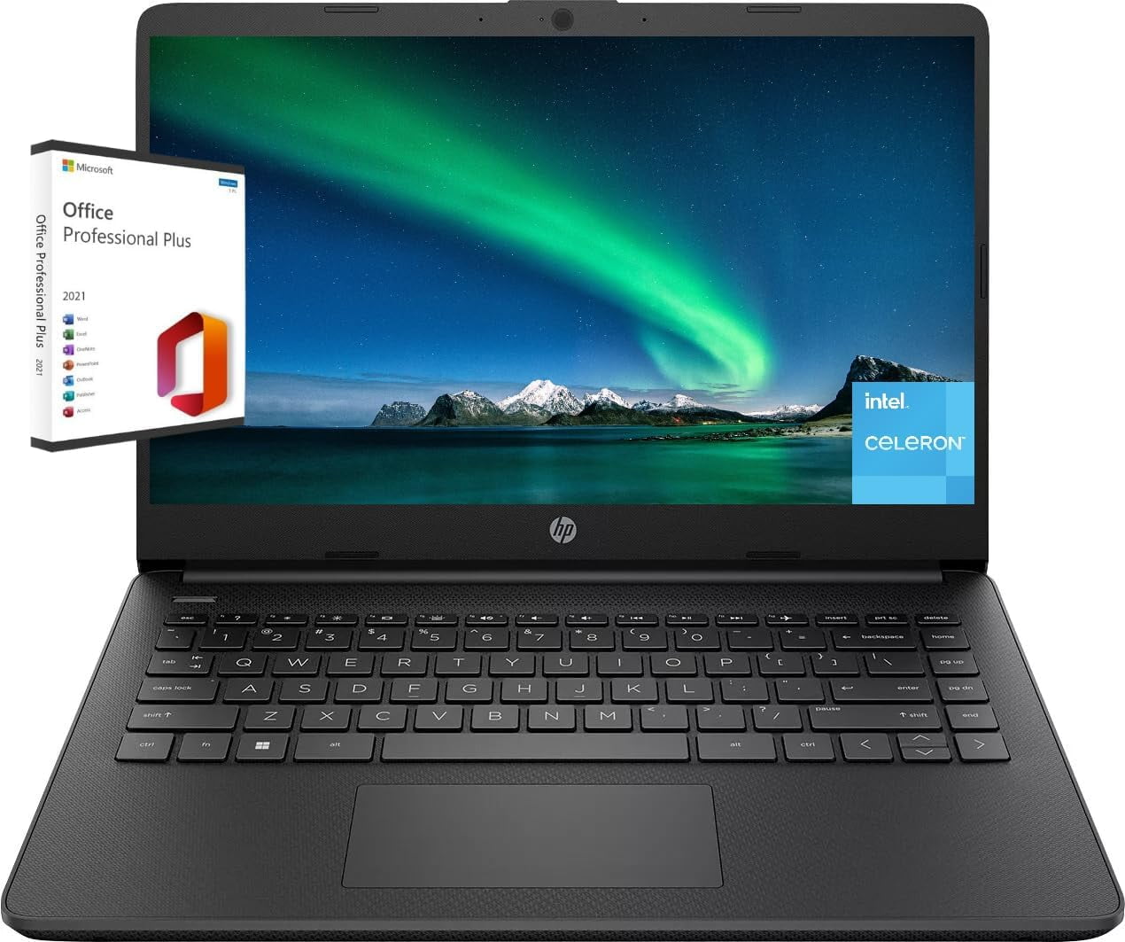 HP 14" Everyday Laptop Computer - with Microsoft Office Lifetime ...