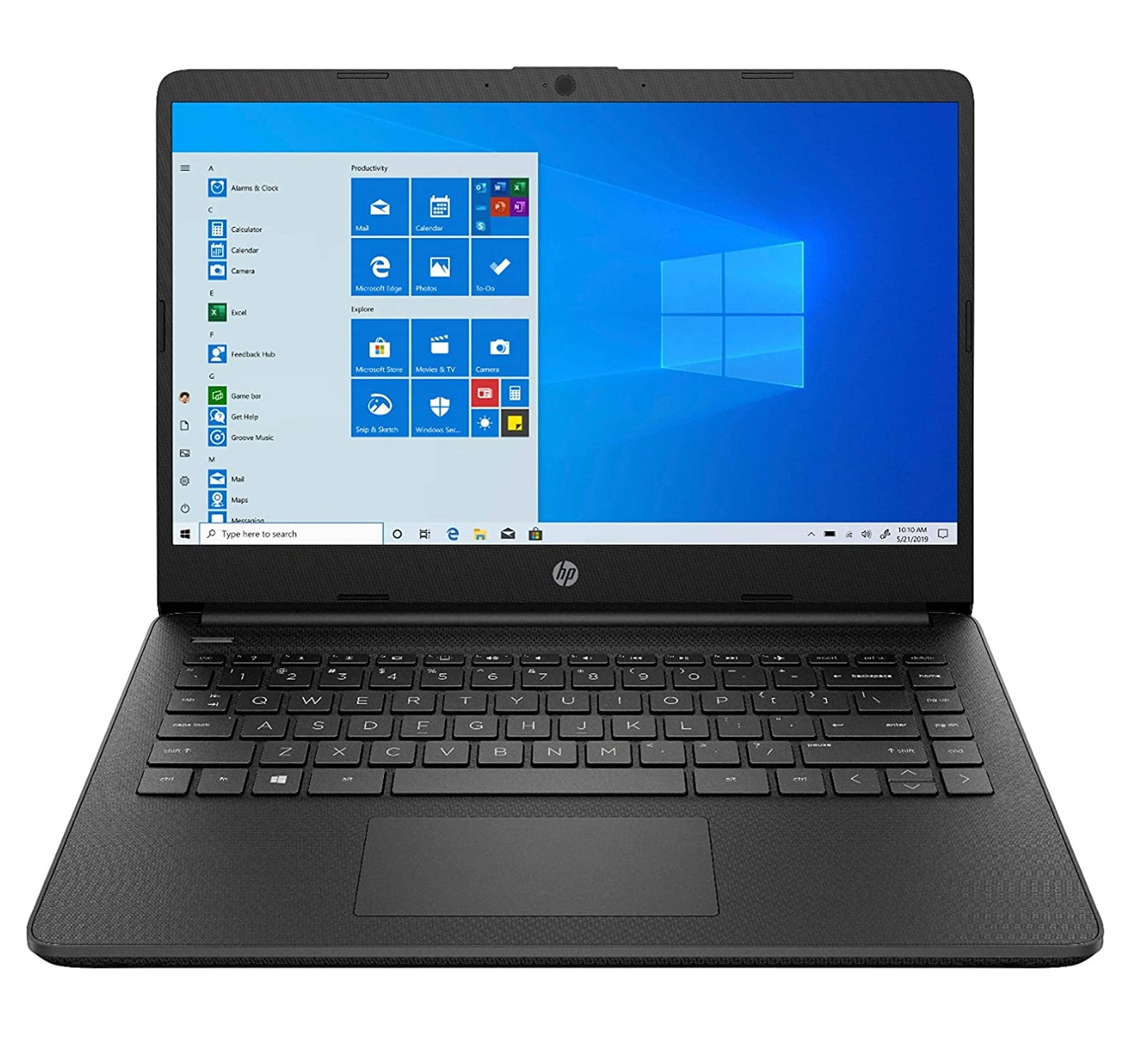 HP - 14" Laptop - AMD Athlon Silver - 4GB Memory - 128GB SSD - Jet ...