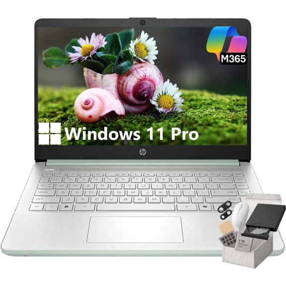 HP 14" Business & Student Portable Laptop, Intel N150 CPU, 16GB RAM ...