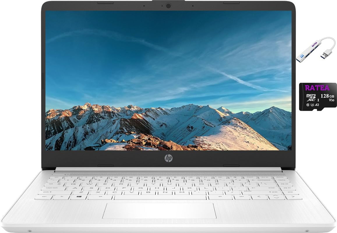 HP 14" HD BrightView Student Laptop, Intel N4120 Quad-Core, 16GB RAM ...