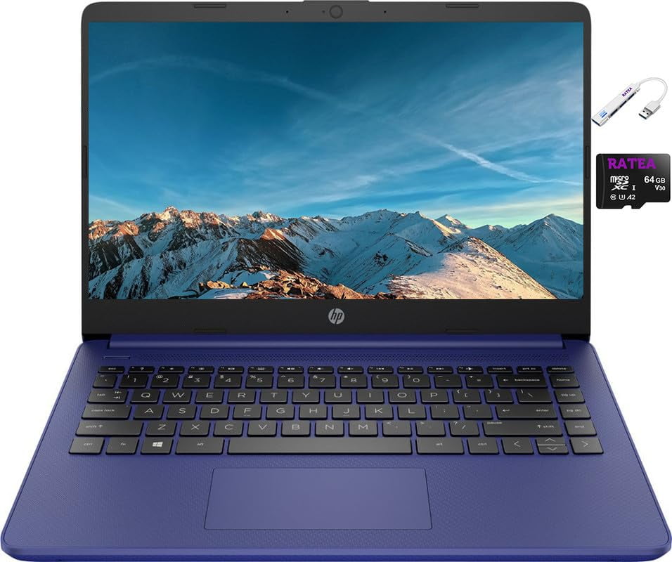 HP 14" HD BrightView Student Laptop, Intel N4120 Quad-Core, 8GB RAM ...
