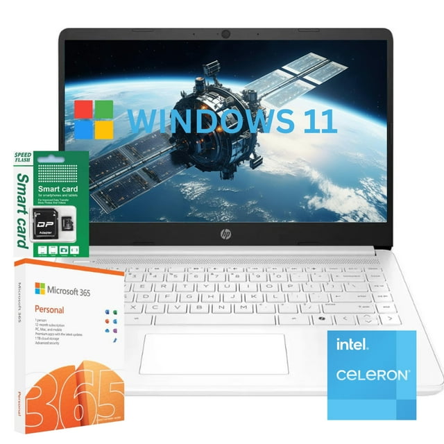 HP 14" HD Laptop, Intel N4500 Beat N4120 , 8GB RAM, 832GB Storage(64GB ...