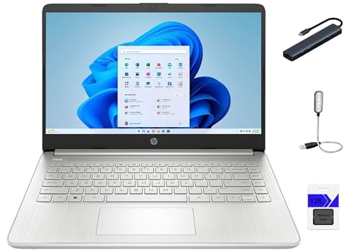 HP 14" HD Laptop, Intel Pentium Silver N5030, 4GB DDR4 Memory, 128GB ...