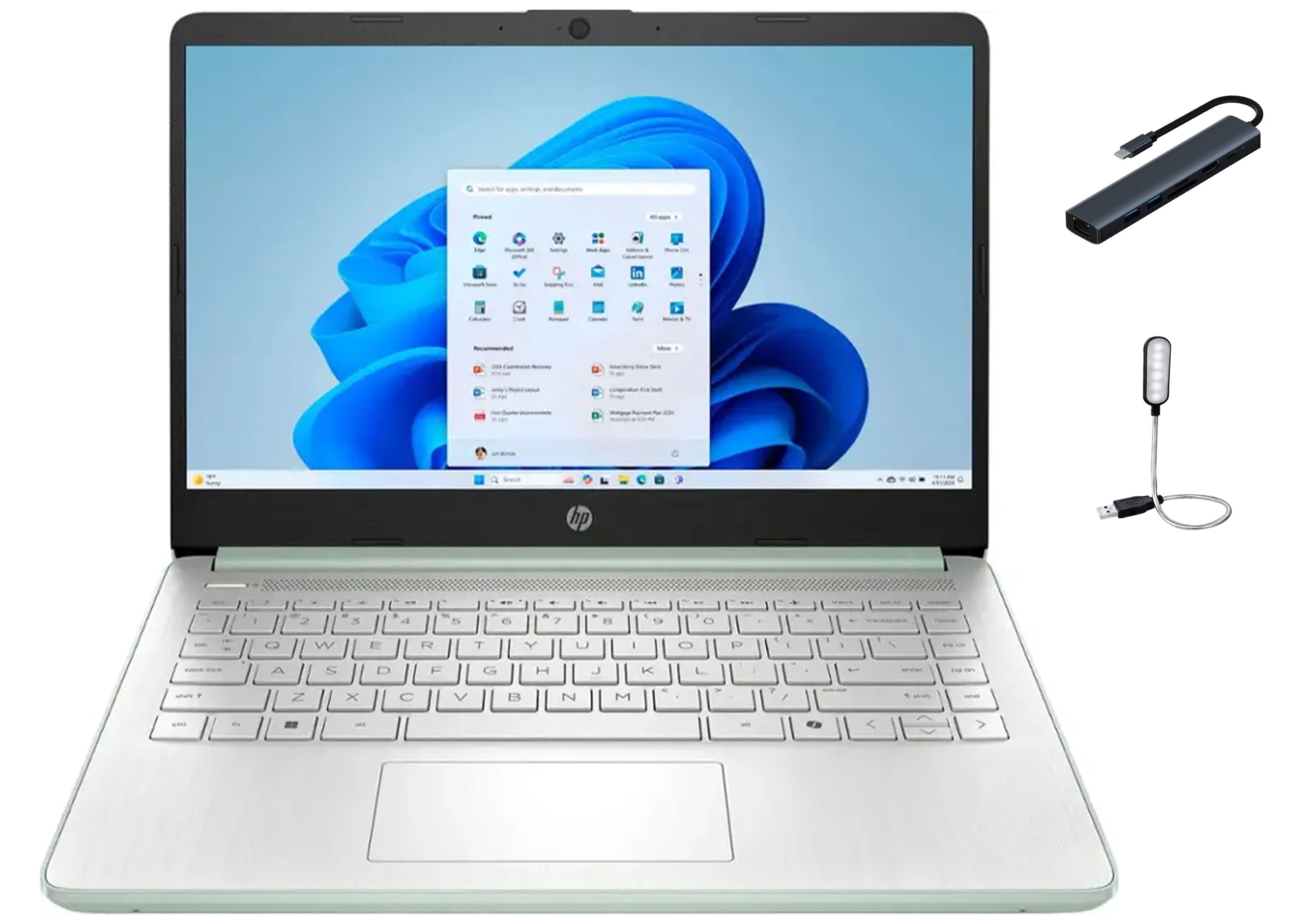 HP 14'' HD Laptop, Intel Processor N150, 32GB RAM, 128GB UFS + 6TB ...