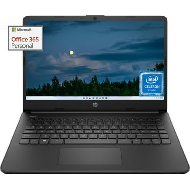 HP 14" HD Rose Gold Laptop Students Business, Intel Quad-Core Processor ...