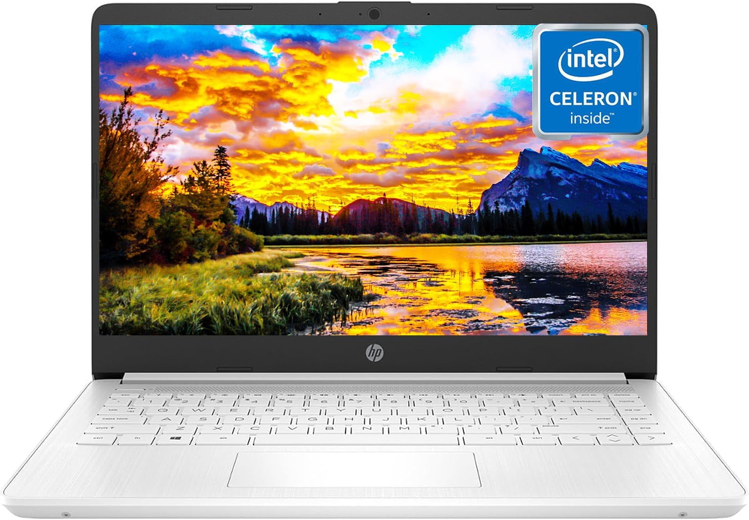 "HP 14"" HD Laptop, Intel Quad-Core Processor, 8GB RAM, 64GB, Webcam ...