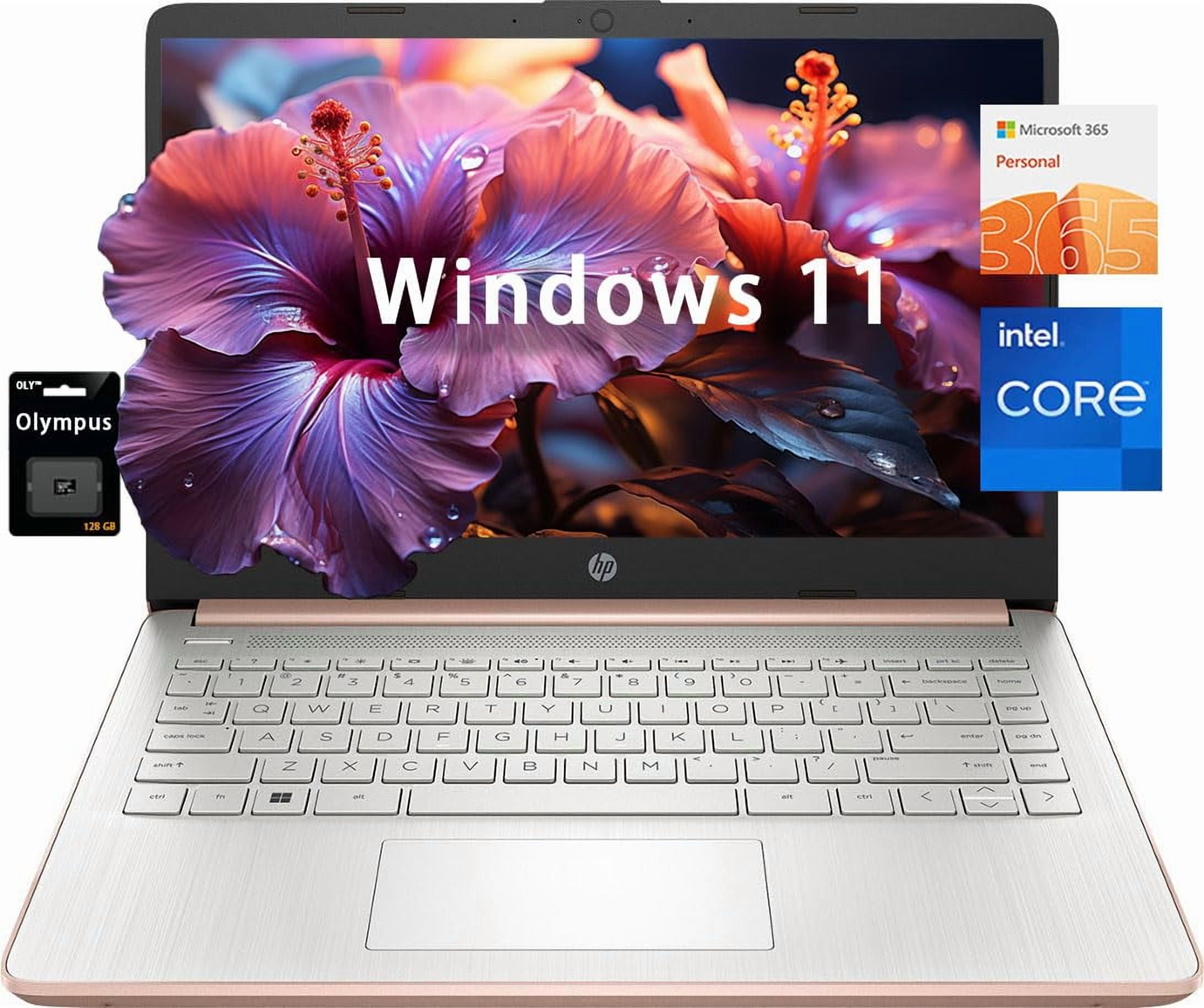 HP 14" HD Student Business Laptop, Intel Quad-Core N4120, 8GB RAM ...