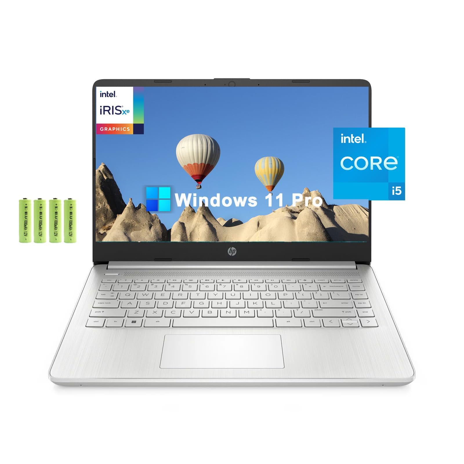 HP 14" HD [Windows 11 Pro] Business Laptop Computer, Intel Quad Core i5 ...