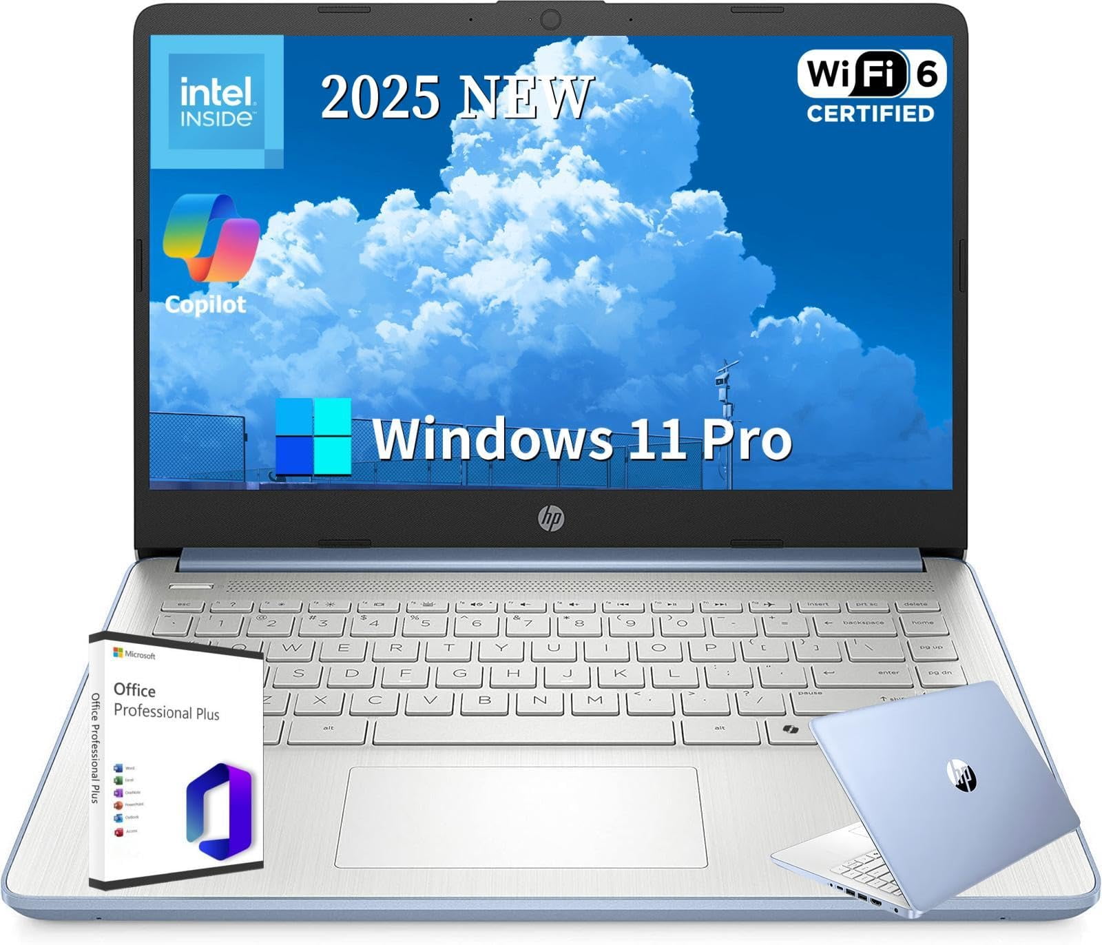 HP 14 Inch Business Student Laptop Computer, Intel N150 Processor, 8GB ...
