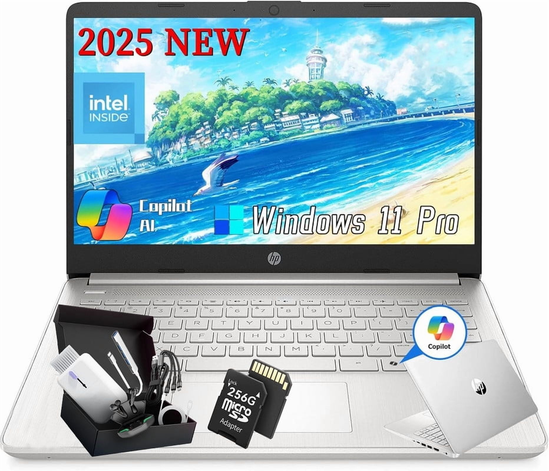 HP 14 Inch Student Business Laptop, Intel Processor N150, 4 GB RAM, 384 ...