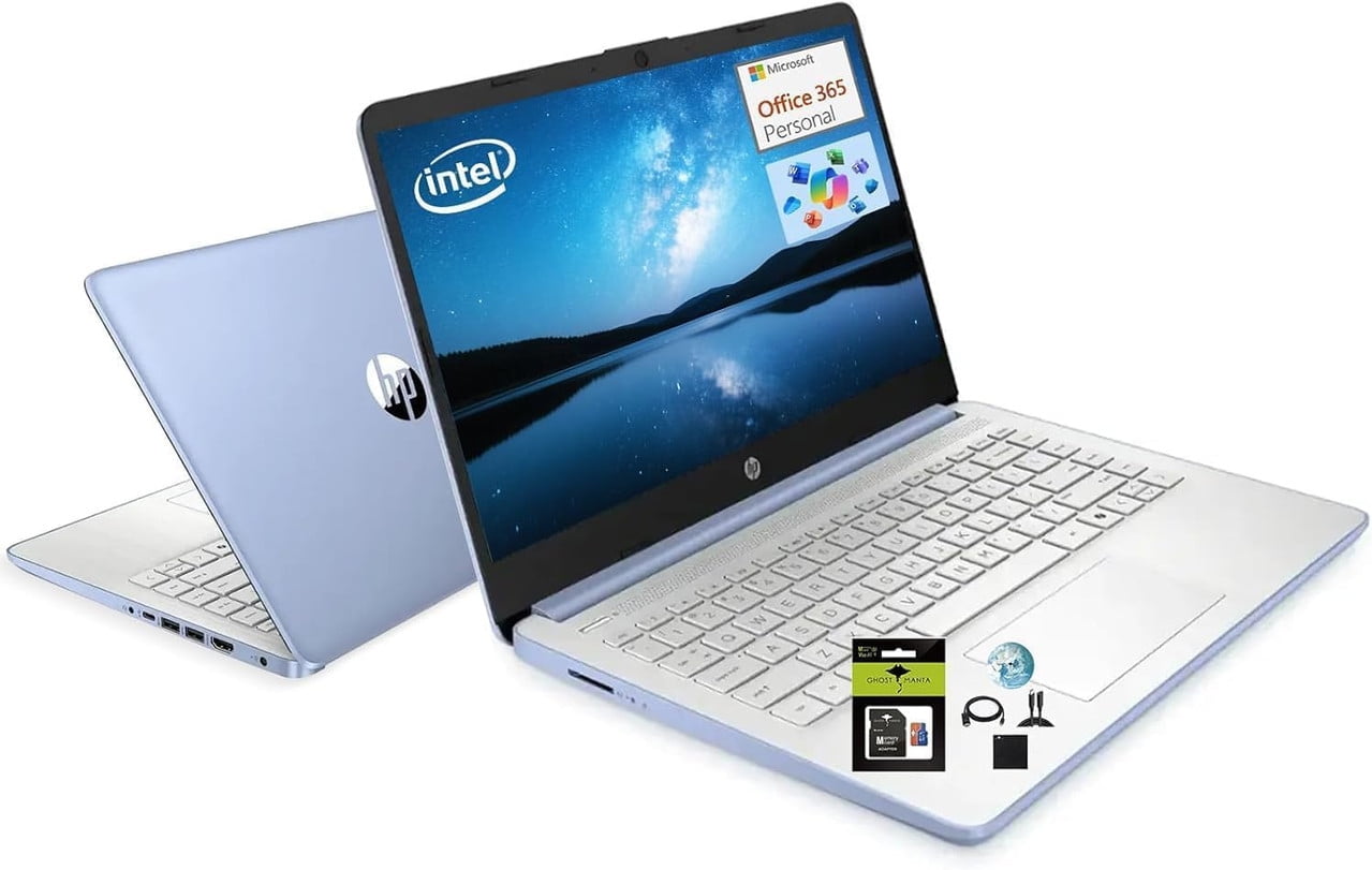 HP 14 Inch Student Laptop Office 365, Quad-Core Processor (Beat i3 ...