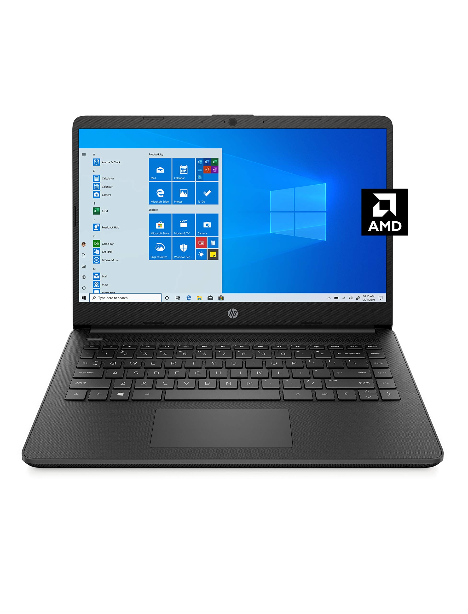 HP 14 Laptop, AMD 3020e, 4 GB RAM, 64 GB eMMC Storage, 14-inch HD ...