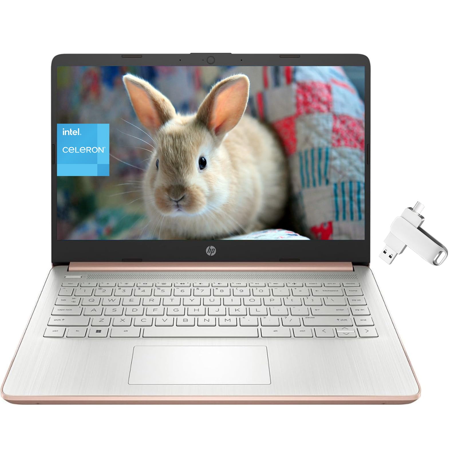 HP 14 Laptop for Business and Students, 14" HD Display, Intel Celeron N4120, 8GB RAM, 192GB ...