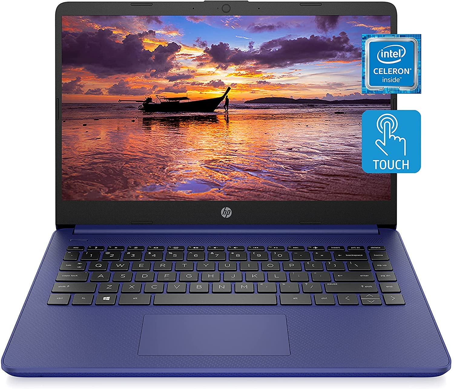 HP 14 Laptop, Intel Celeron N4020, 8 GB RAM, 128GB Storage (64GB eMMC+ ...