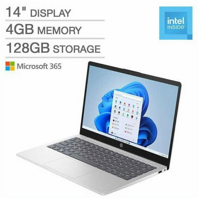 HP 14" Laptop - Intel N200 Processor - 1080p - Windows 11 in S Mode ...