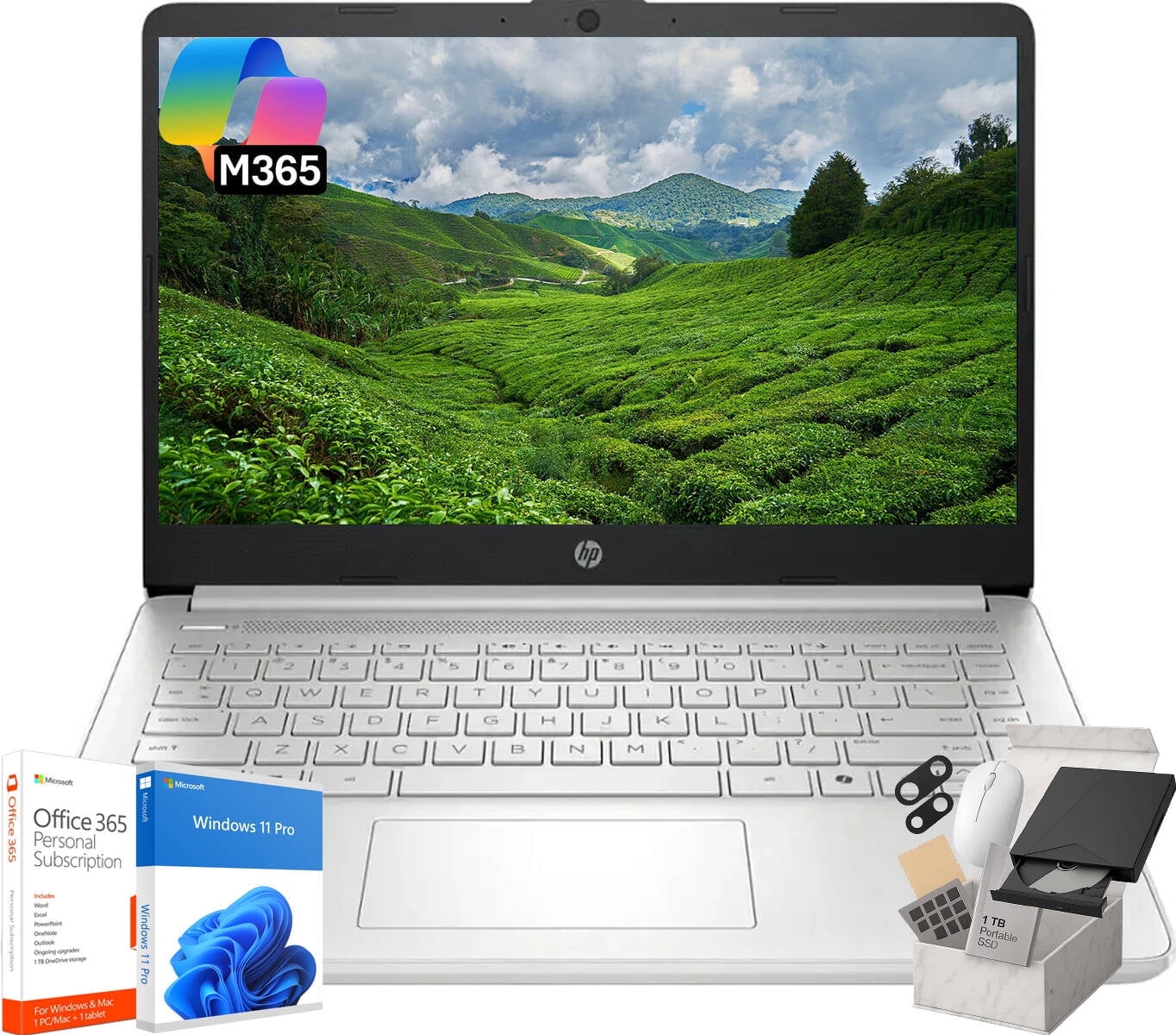 HP 14 Laptop Student Business Computer - 1-Year Microsoft Office 365 ...