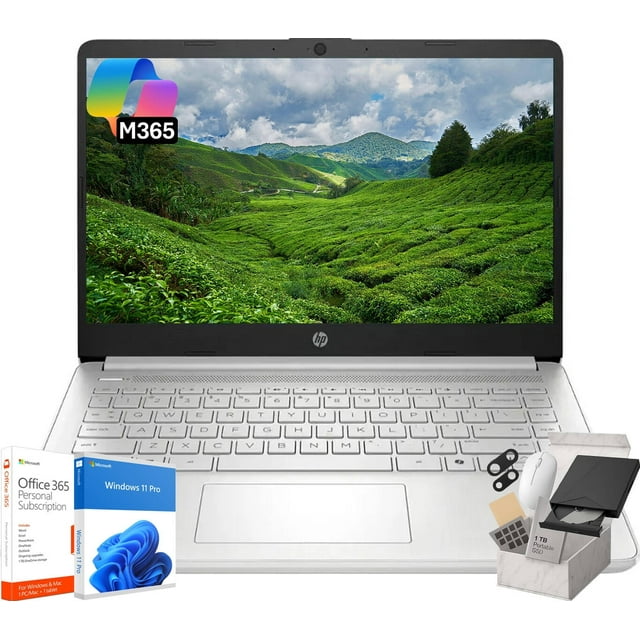 HP 14 Laptop Student Business Computer - 1-Year Microsoft Office 365 ...