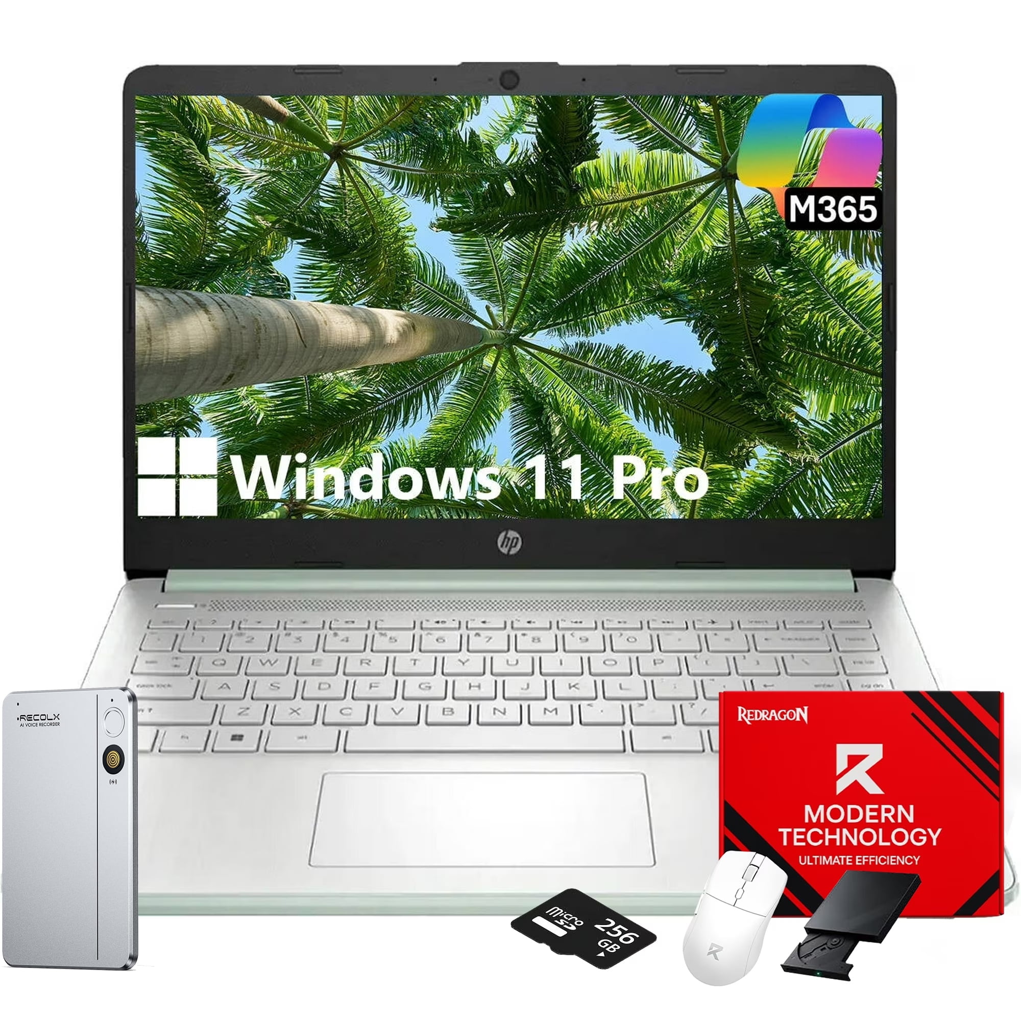 HP 14" Laptop Student Business Computer, Intel N150 Processor, 1-Year ...