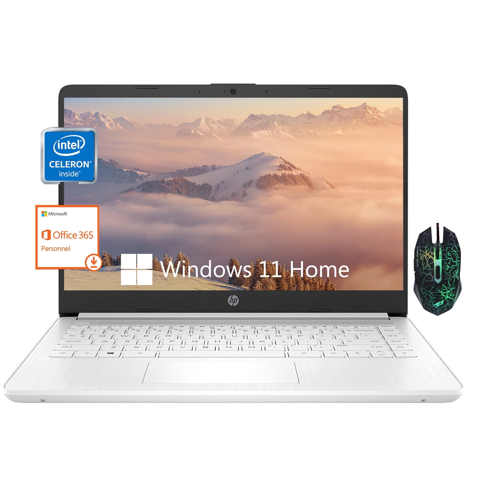 HP 14" Laptop for Student and Business,Intel Celeron N4120,16GB RAM,192GB Storage(128GB eMMC+ ...