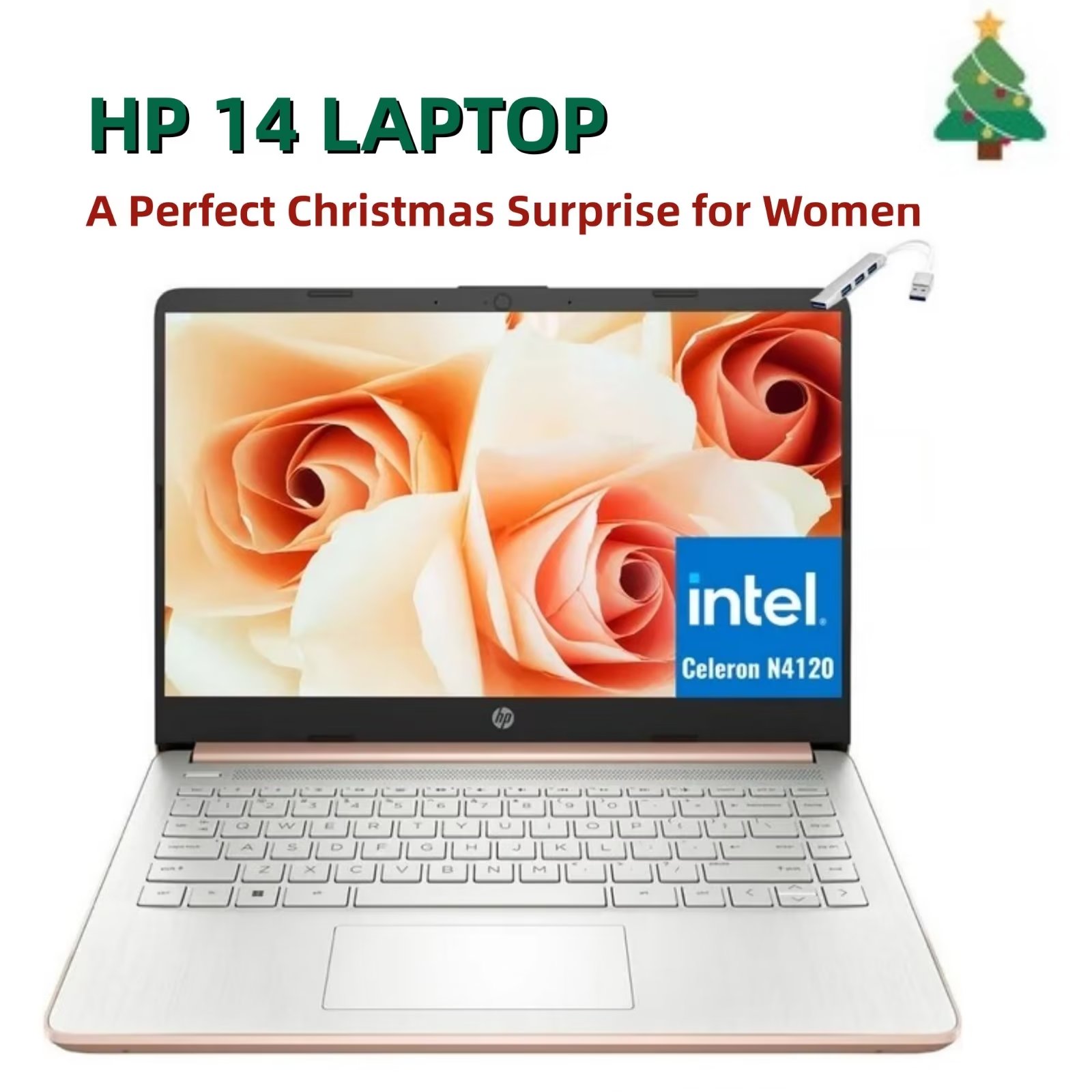 HP Laptop, 14" Ultral Light Laptop for Students and Business, Intel ...