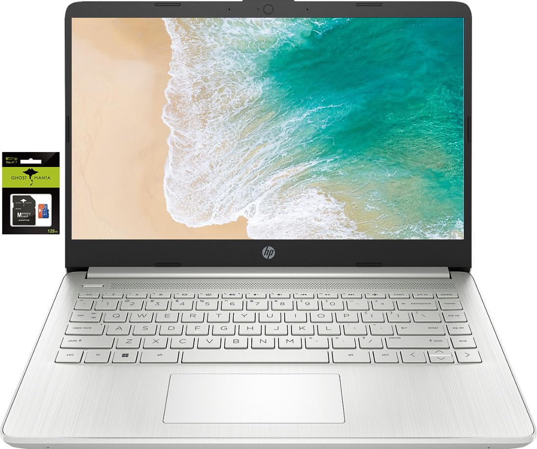 HP 14" Laptop Ultral Light for Students and Business, Quad-Core Intel ...