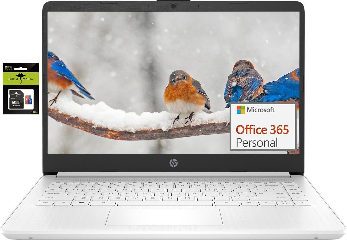 HP 14" Lightweight Student-Laptop, Intel Quad-Core 8GB RAM 192GB ...