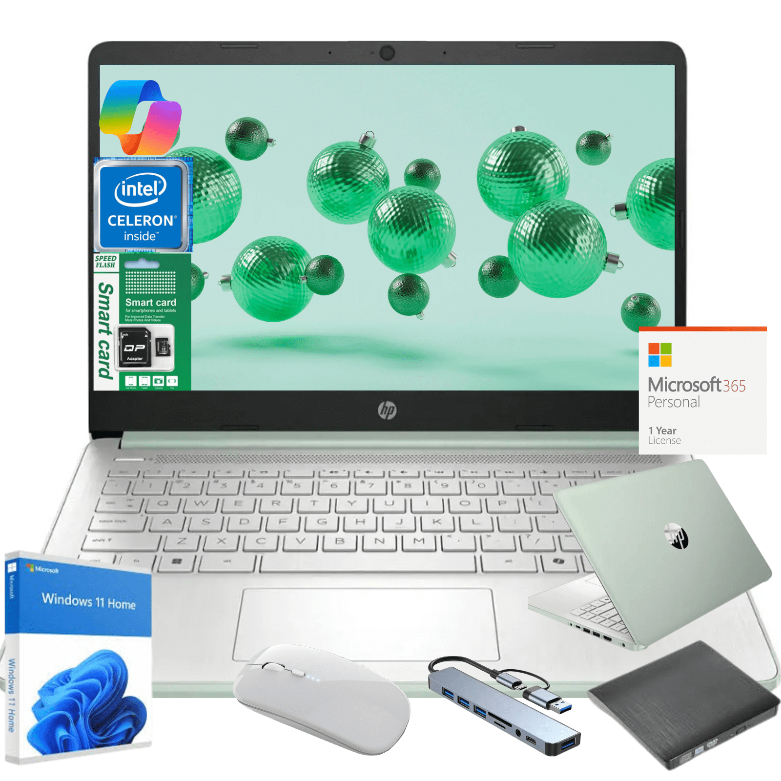 HP 14" N150 Laptop, Intel Quad-Core, 16GB RAM, 256GB Storage (128GB ...