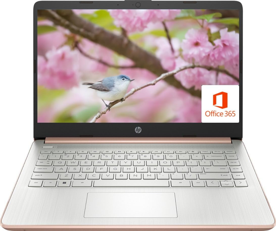 HP 14 Premium HD Portable Laptop Computer Students Business, Quad-Core ...