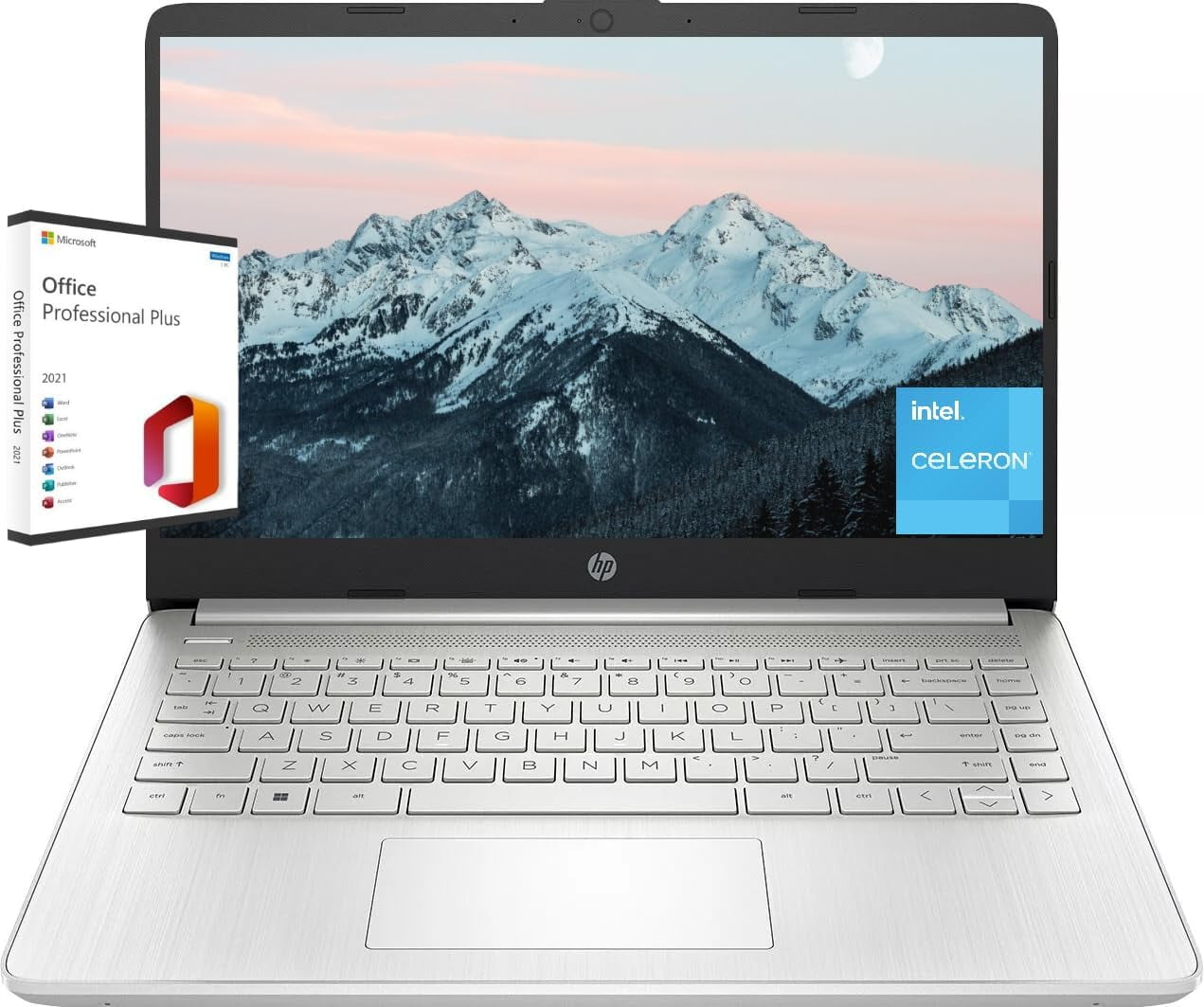 HP 14" Slim Laptop for Student & Business, Intel Celeron N4120, 8GB RAM ...