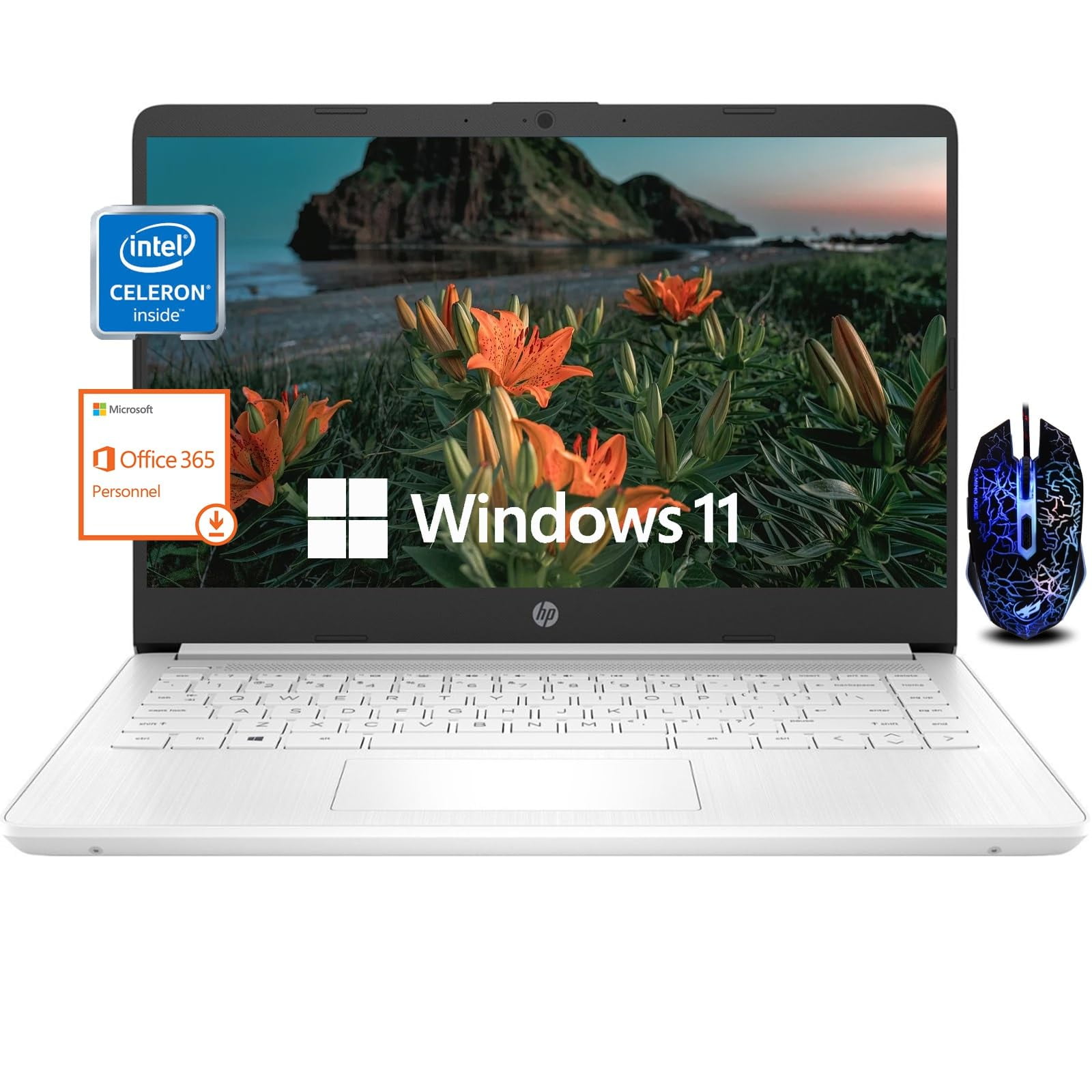 HP 14" Stream Laptop for Student and Business, Intel Celeron N4120(Quad-Core),8GB RAM,192GB ...