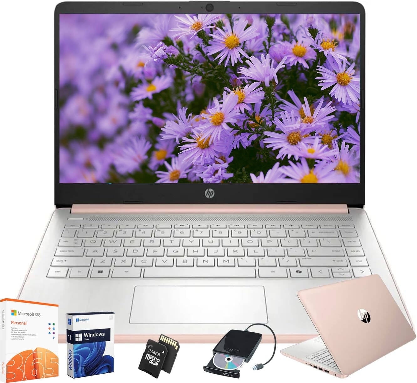 HP 14" Student Business Laptop Computer - 1-Year Microsoft Office 365 ...