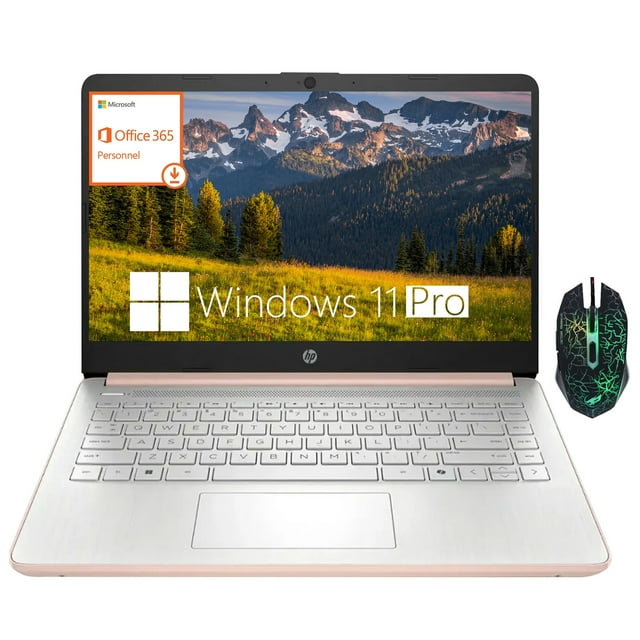 HP 14" Student Laptop, Intel Processor N150, 16GB RAM, 384GB Storage ...