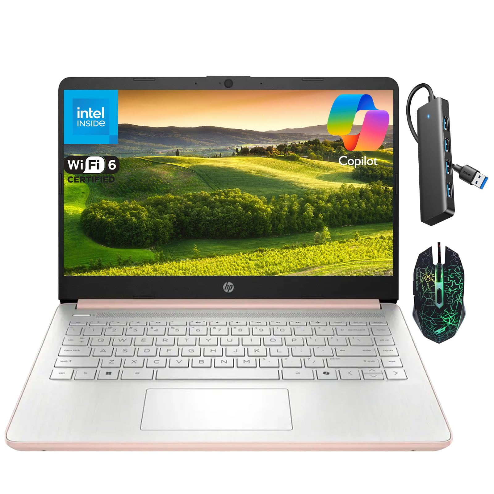 HP 14" Student Laptop, Intel Processor N150, 4GB RAM, 256GB Storage ...