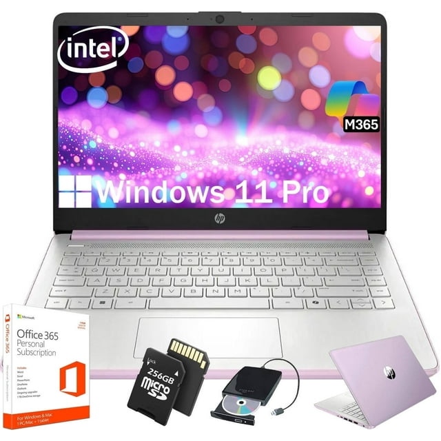 HP 14" Thin&Light Laptop Computer - Intel Quad-core CPU • 16GB RAM ...