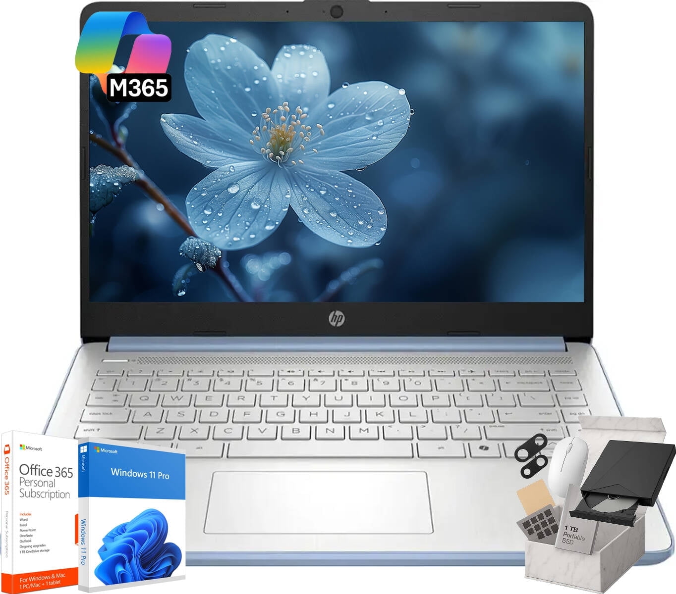 HP 14" Thin&Light Laptop Computer - Intel Quad-core CPU • 8GB RAM ...