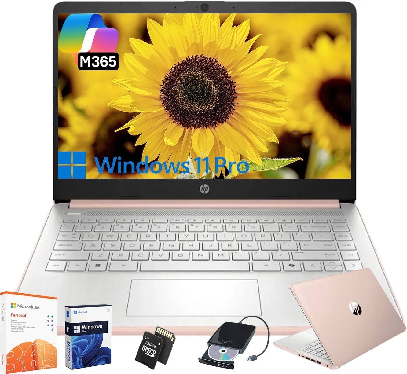 HP 14" Thin&Light Laptop Computer - Intel Quad-core CPU • 8GB RAM ...