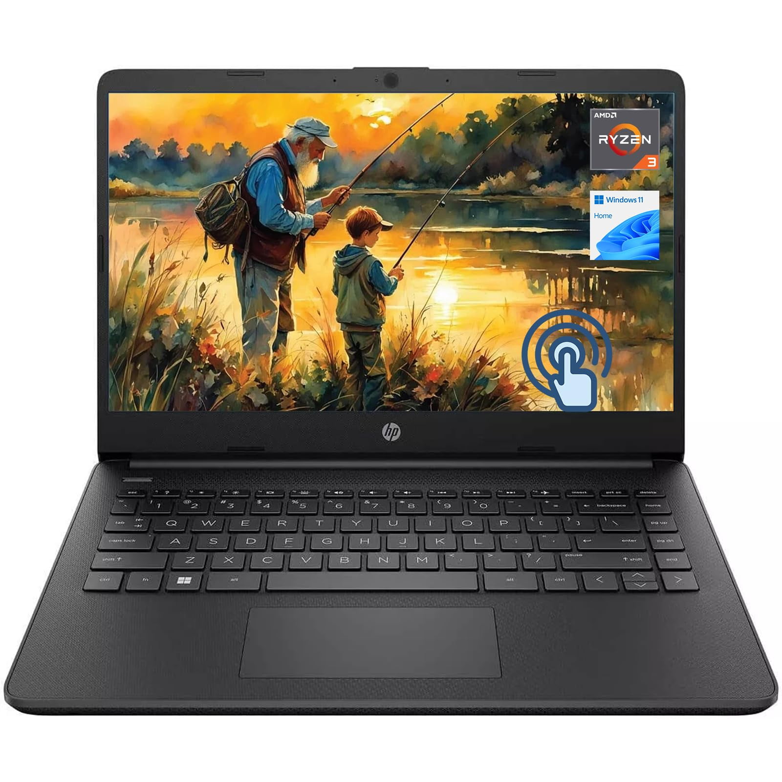 HP 14" Touchscreen Laptop, AMD Ryzen 3 5300U, 32GB RAM, 1TB SSD, Thin ...