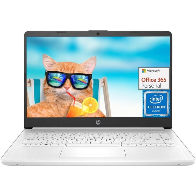 HP 14" Ultra Light Laptop, Intel Quad-Core Processor, 4GB RAM, 64GB ...