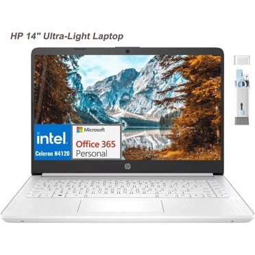 "HP Lightweight 14"" Laptop, Intel Core i3, 4GB SDRAM, 128GB SSD ...
