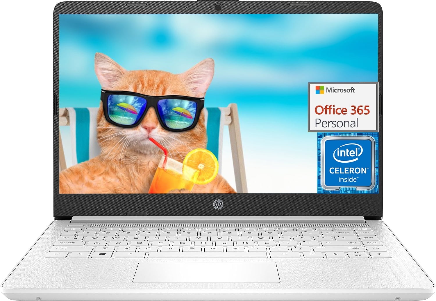 HP 14" Ultra Light Laptop, Intel Quad-Core Processor, 8GB RAM, 64GB ...