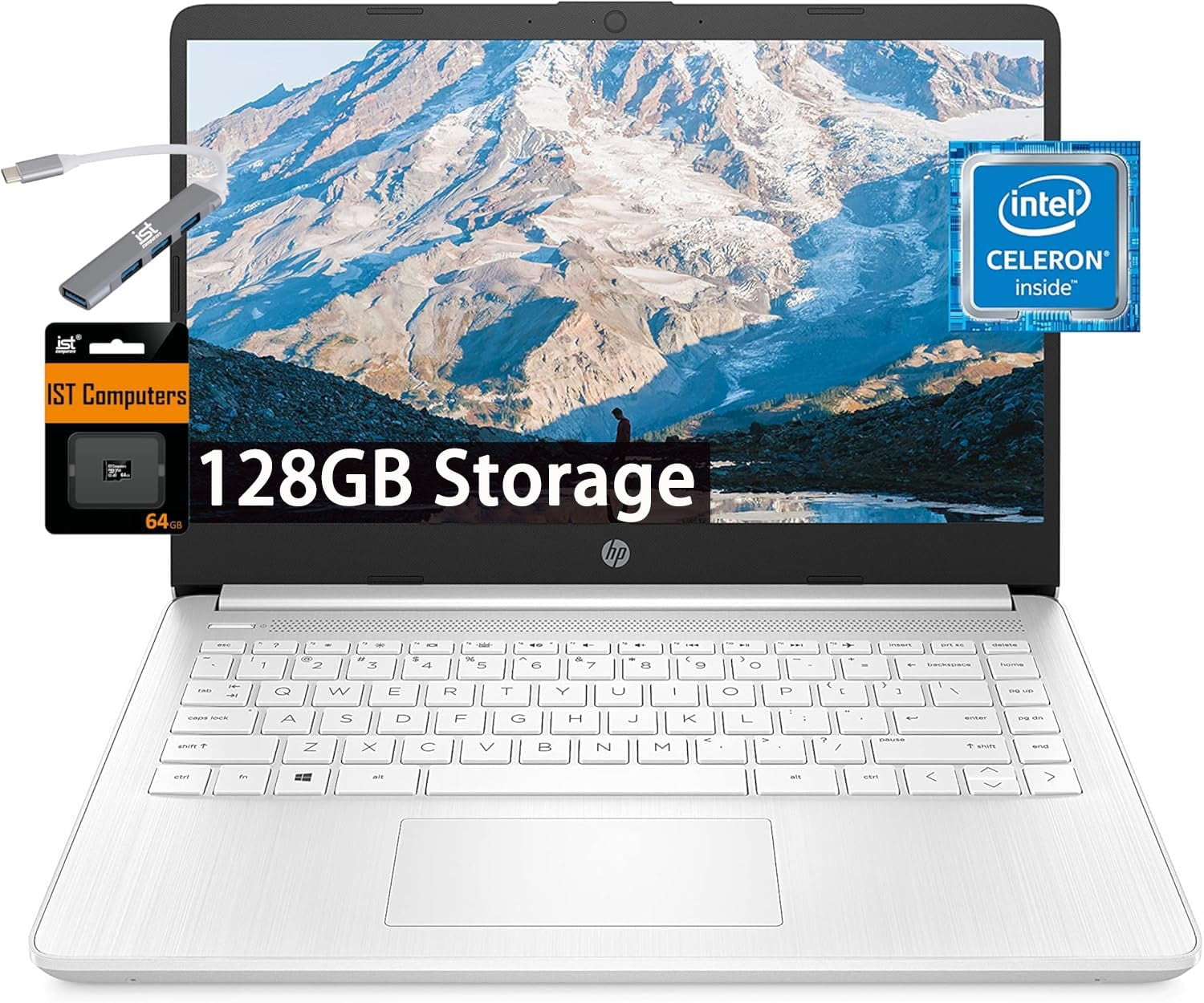 HP 14" Ultra Light Laptop for Student & Home (Intel Quad-Core N4120 ...