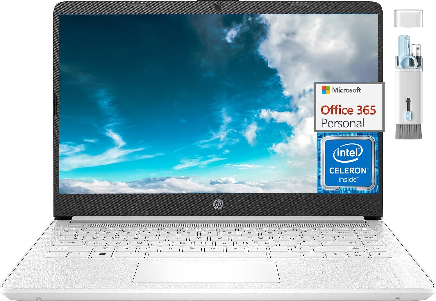 HP 14" Ultra Light Laptop, Intel Quad-Core Processor, 16GB RAM, 64GB ...