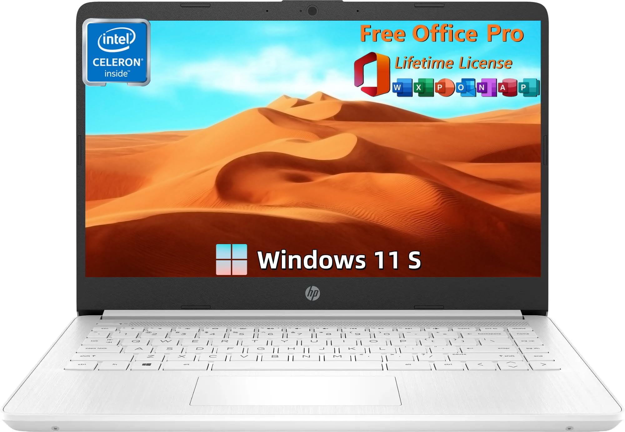 HP 14" Ultral Light Laptops, Intel Celeron N4120, 16GB RAM, 320GB ...